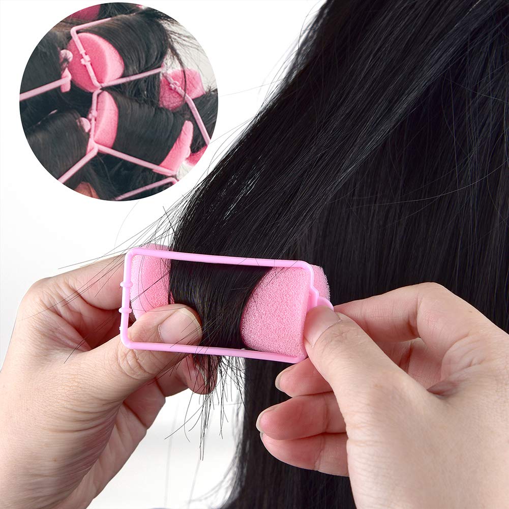 WXJ13 30 Pieces 3CM Foam Sponge Hair Rollers Sponge Border Curl Artifact Do Not Hurt Hairdressing Tools