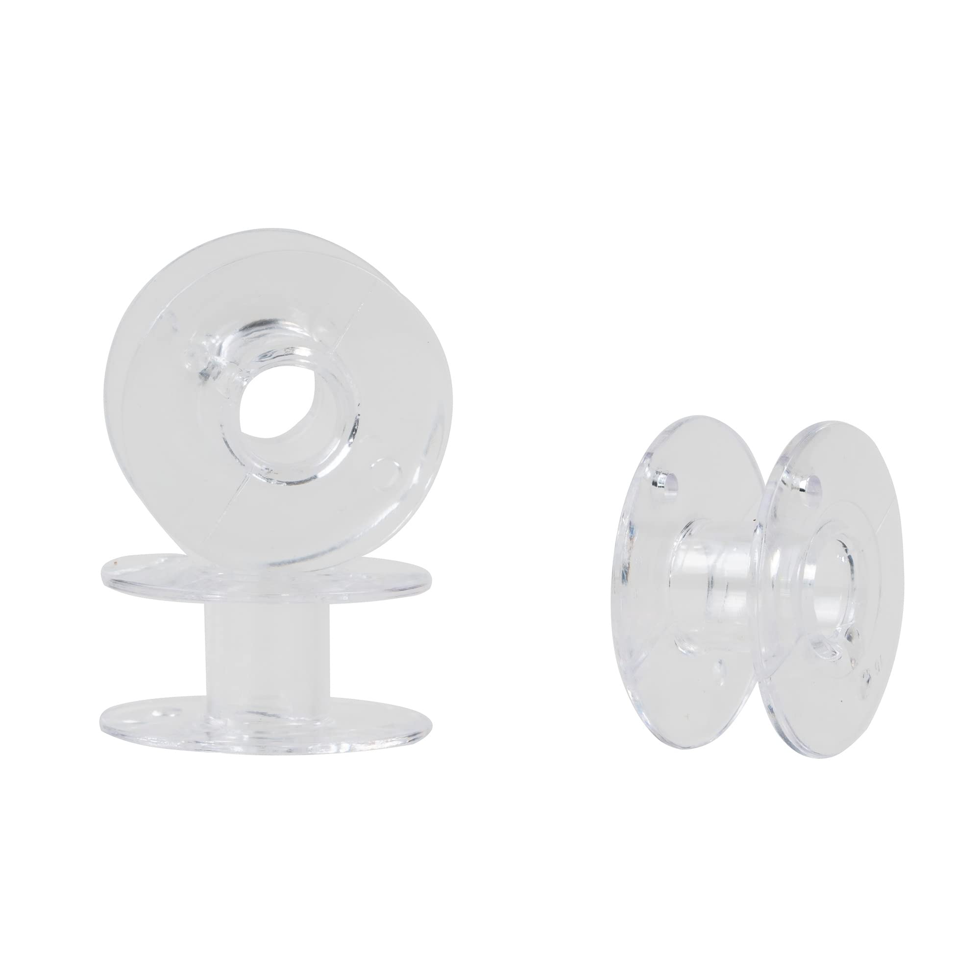 SINGER 06542 Class 15J Bobbins, Transparent, 3-Count,