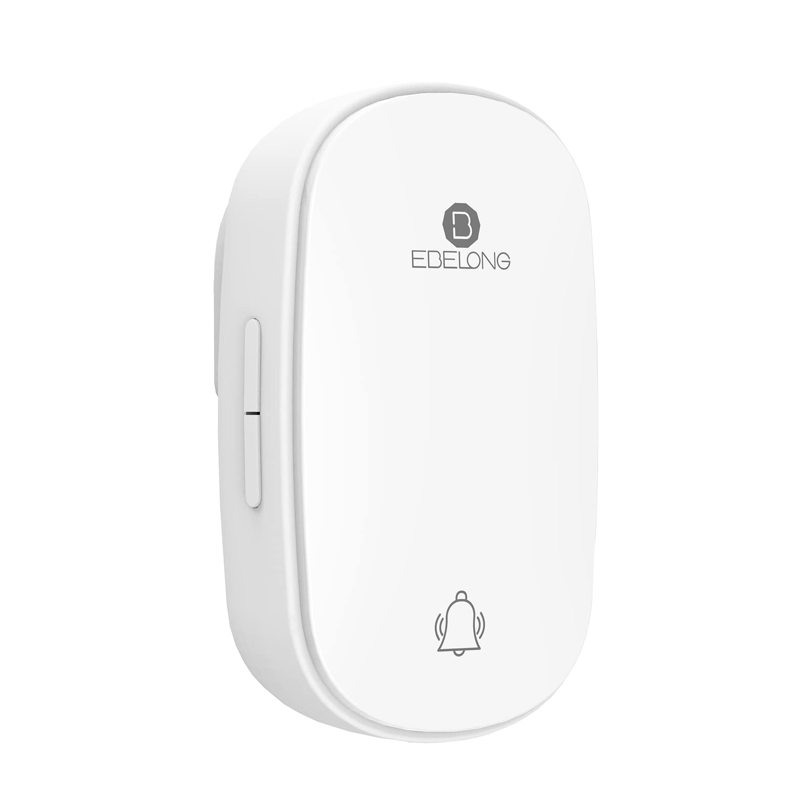 Wireless Doorbell,Self-Powered Wireless Doorbell,No battery required.IP67 waterproof rating. (White 1+2)