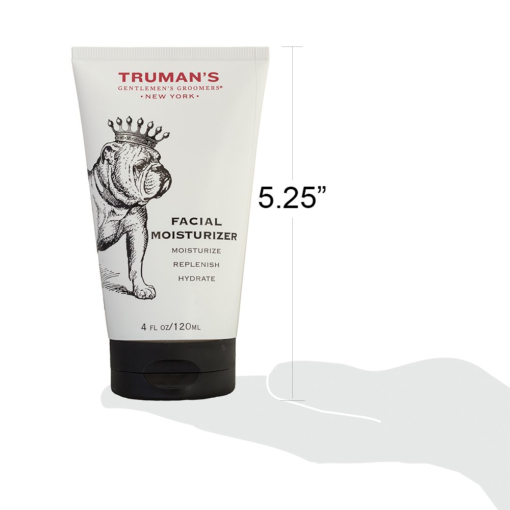 Truman's Gentlemen's Groomers - Men's Facial Moisturizer - Fixes Dry Skin, Rich in Vitamin B to Reduce Inflammation, Cooling Eucalyptus oil 4oz