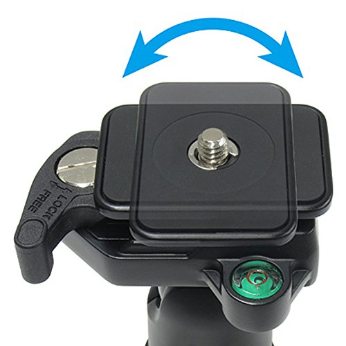 Velbon QHD-33M 471871 Free Head Head, Small, Bottom Diameter: 1.3 inches (33 mm), Aluminum, Black