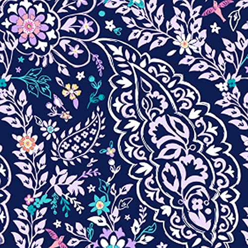 Vera Bradley Women's Recycled Lighten Up Reactive Slim Rolling Backpack, Belle Paisley, One Size
