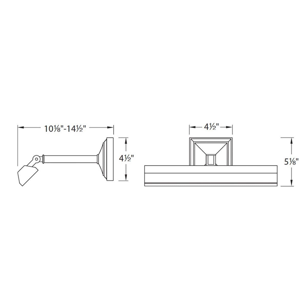 WAC Lighting Hemmingway 24in LED Adjustable Picture Light 2700K in Polished Nickel