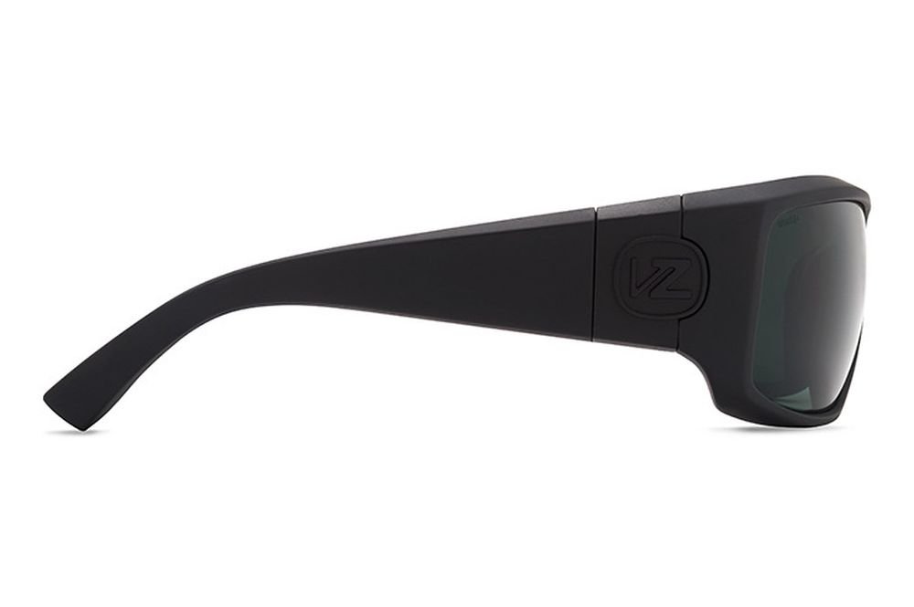 VonZipper Clutch Sunglasses Matte Black with Wildlife Vintage Grey Polarized Lens
