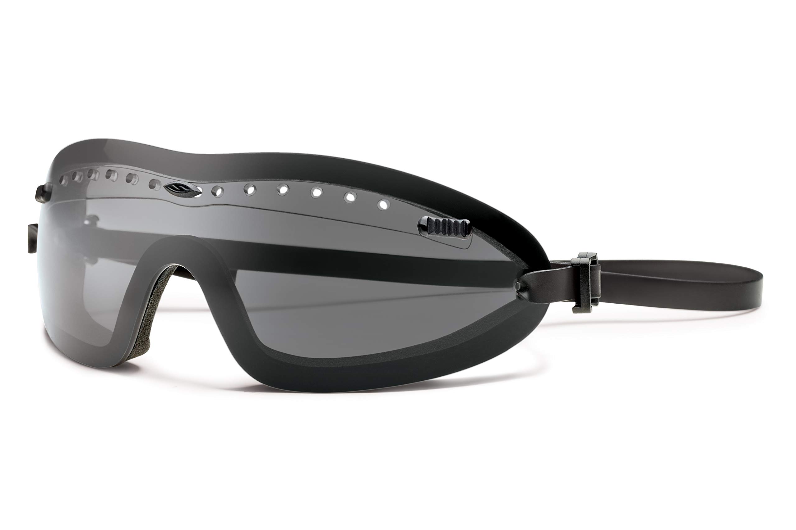Smith Optics Elite Boogie Regulator Asian Fit Tactical Goggle - Black Frame with Gray Lens