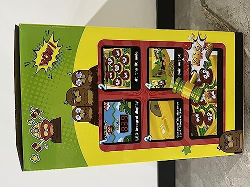 VATOS Whack Game Mole, Mini Electronic Arcade Game with 2 Hammers, Pounding Toys Toddler Toys for 3 4 5 6 7 8 Years Old Boys Girls, Whack Game Mole Toy, Developmental Toy Interactive Toy