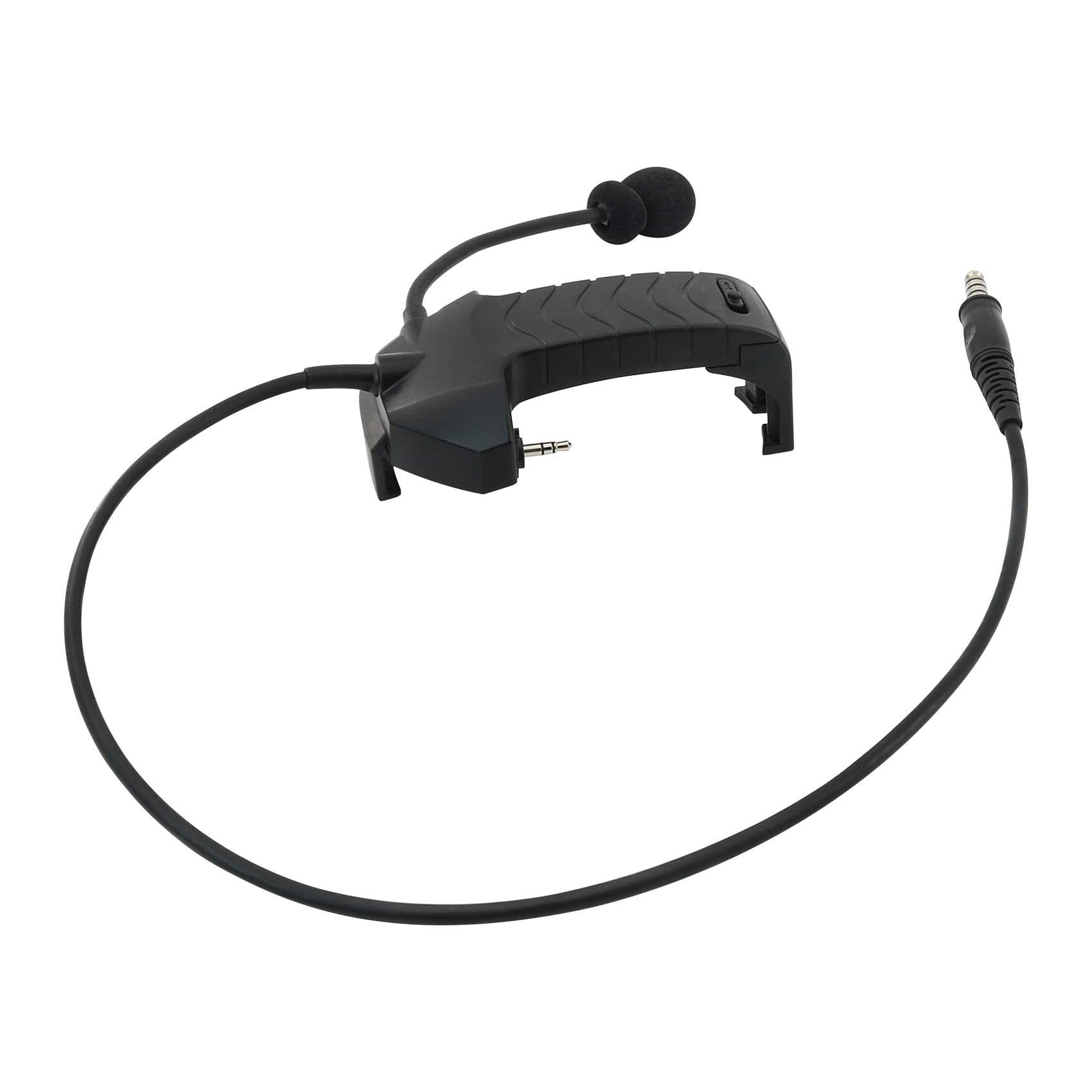 TSVISIONCORE Microphone & PTT for Walker's Razor Noise Cancelling Headphones Airsoft(Black)