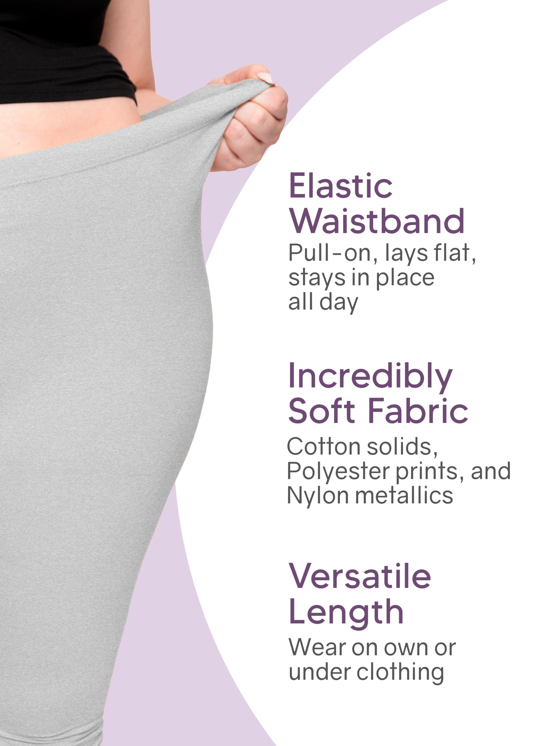 Women's Cotton Plus Size Leggings Black 4X