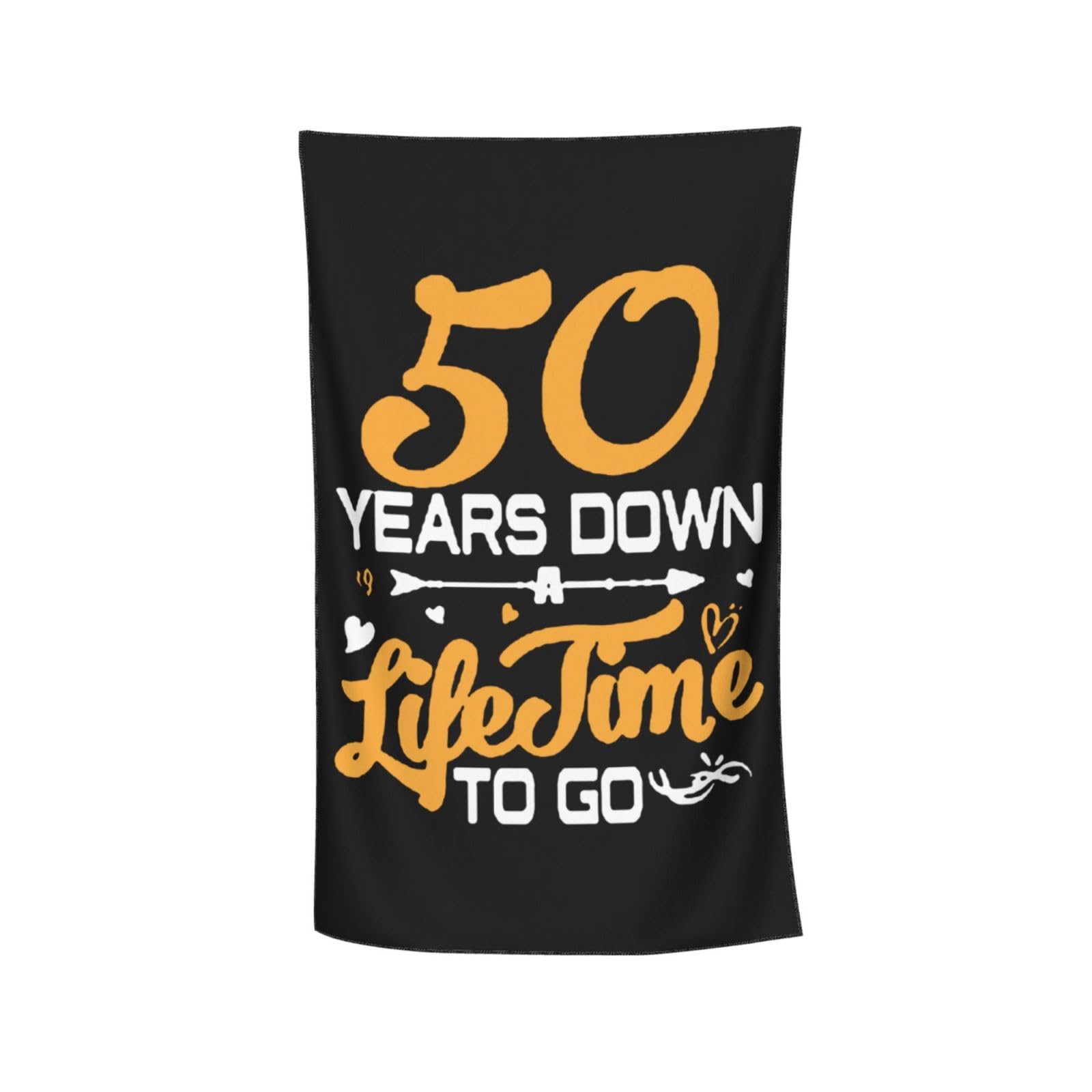 Zahika 50th Wedding Anniversary Beach Towel Absorbent Bathroom Towels Beach Towels Oversized Super β32x52 Inch