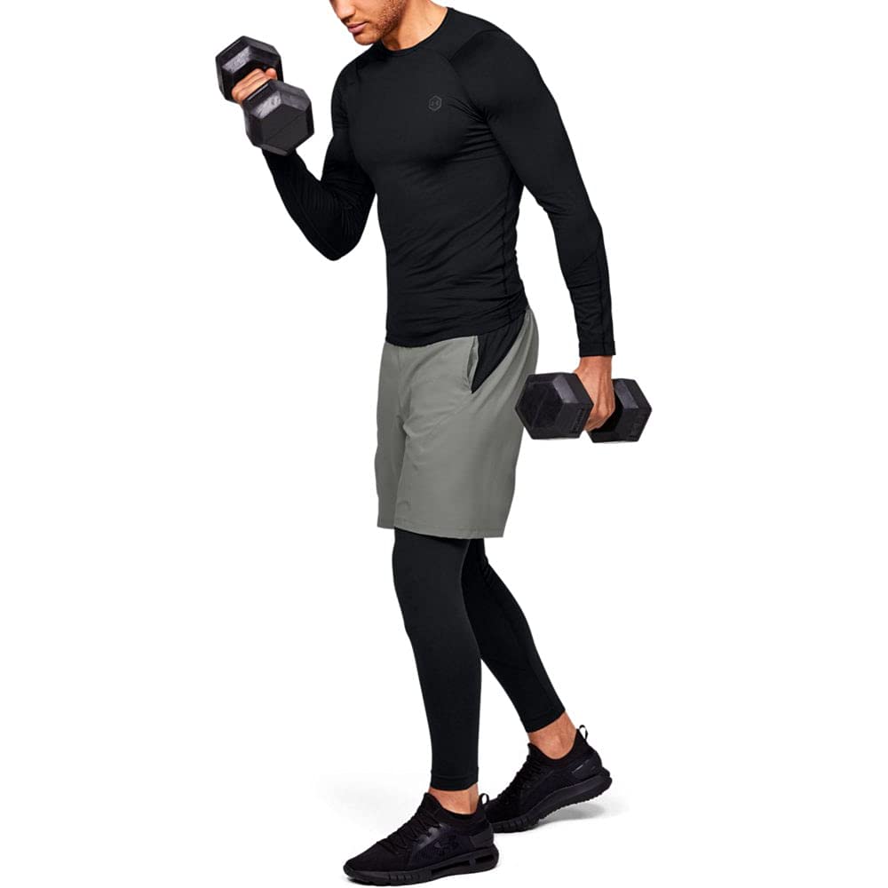 Under Armour Men's UA Rush HeatGear Compression Long Sleeve SM Black