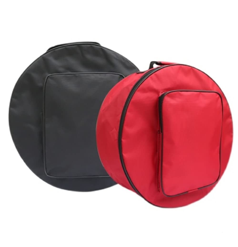 Tambourine Bag/Snare Drum Bag/Drum Bag with Shoulder Strap/Tambourine Storage Case/Percussion Instruments Accessories (black)