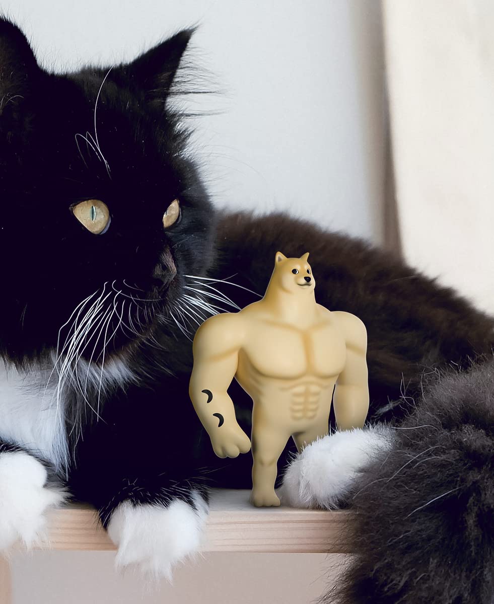 You Tooz Swole Doge 5' Tan Vinyl Figurine - Meme Collection