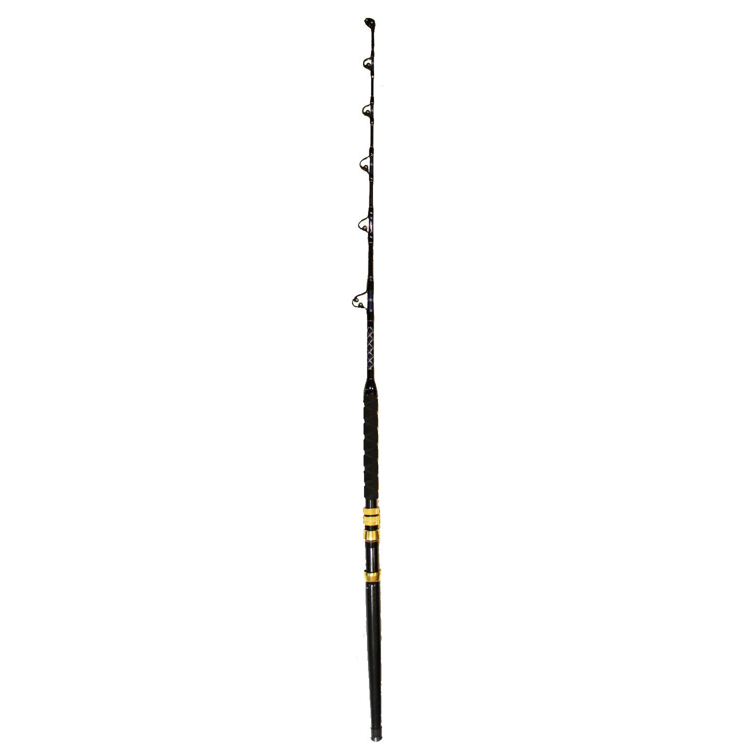 Xcaliber Marine Pair of PRO Tournament Series 6' 30-50 lb Saltwater TROLLING RODS Includes Bent and Straight Butt