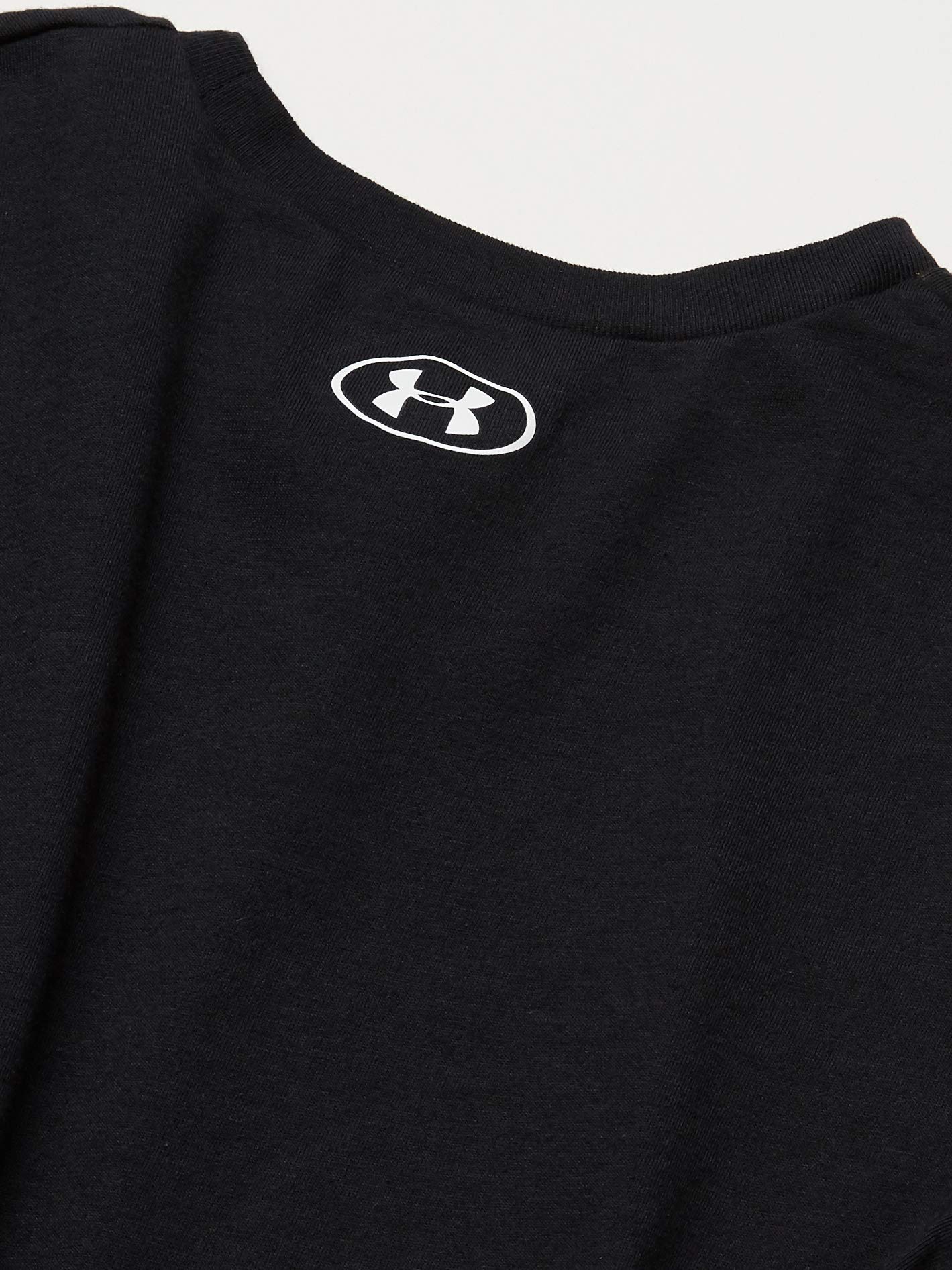 Under Armour Sportstyle Short Sleeve T-shirt, Black (002)/White, Youth Small