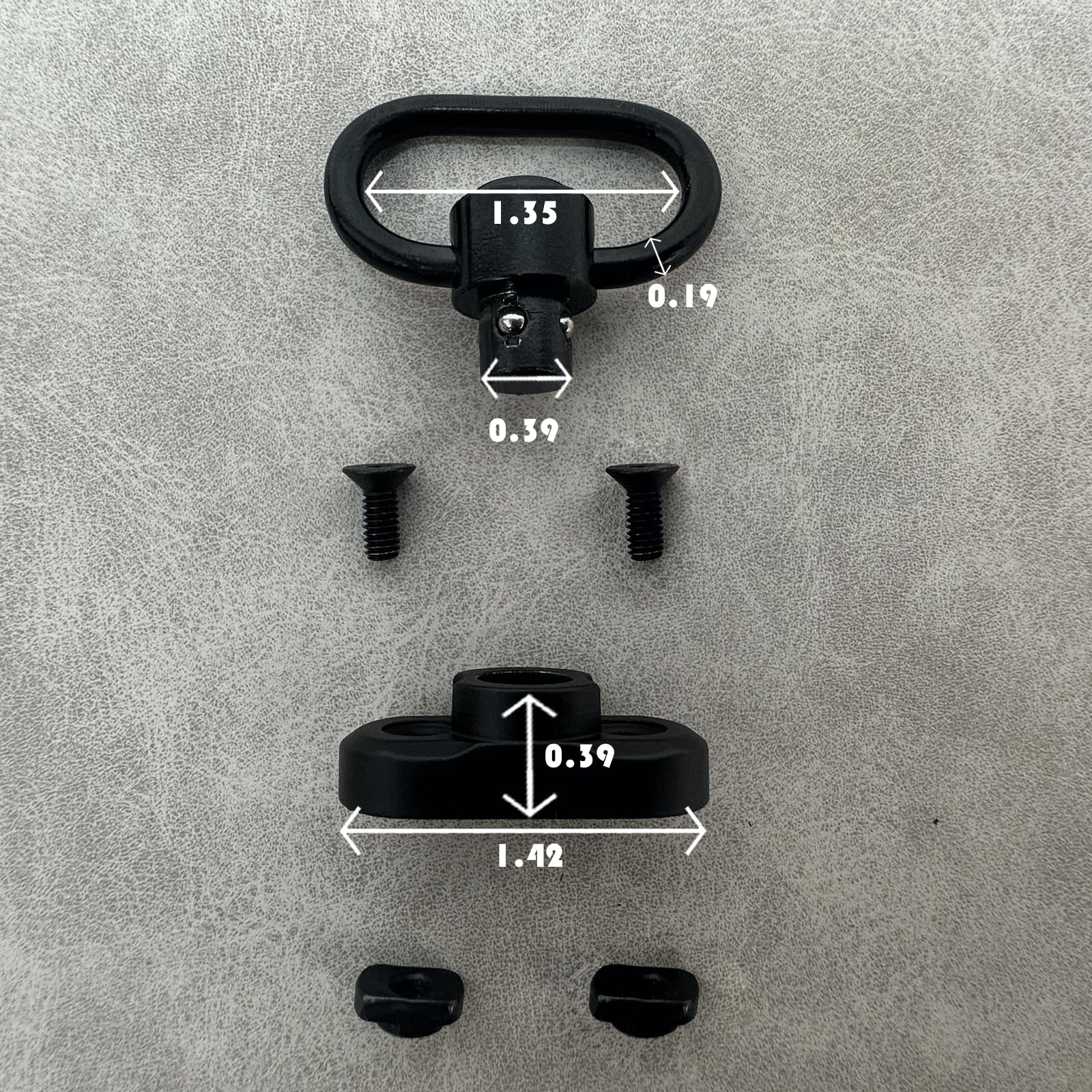 Tactical Two-Point Lanyard with QD Lanyard for Quick Adjustment and Installation, Slingshot with Quick Release Accessories