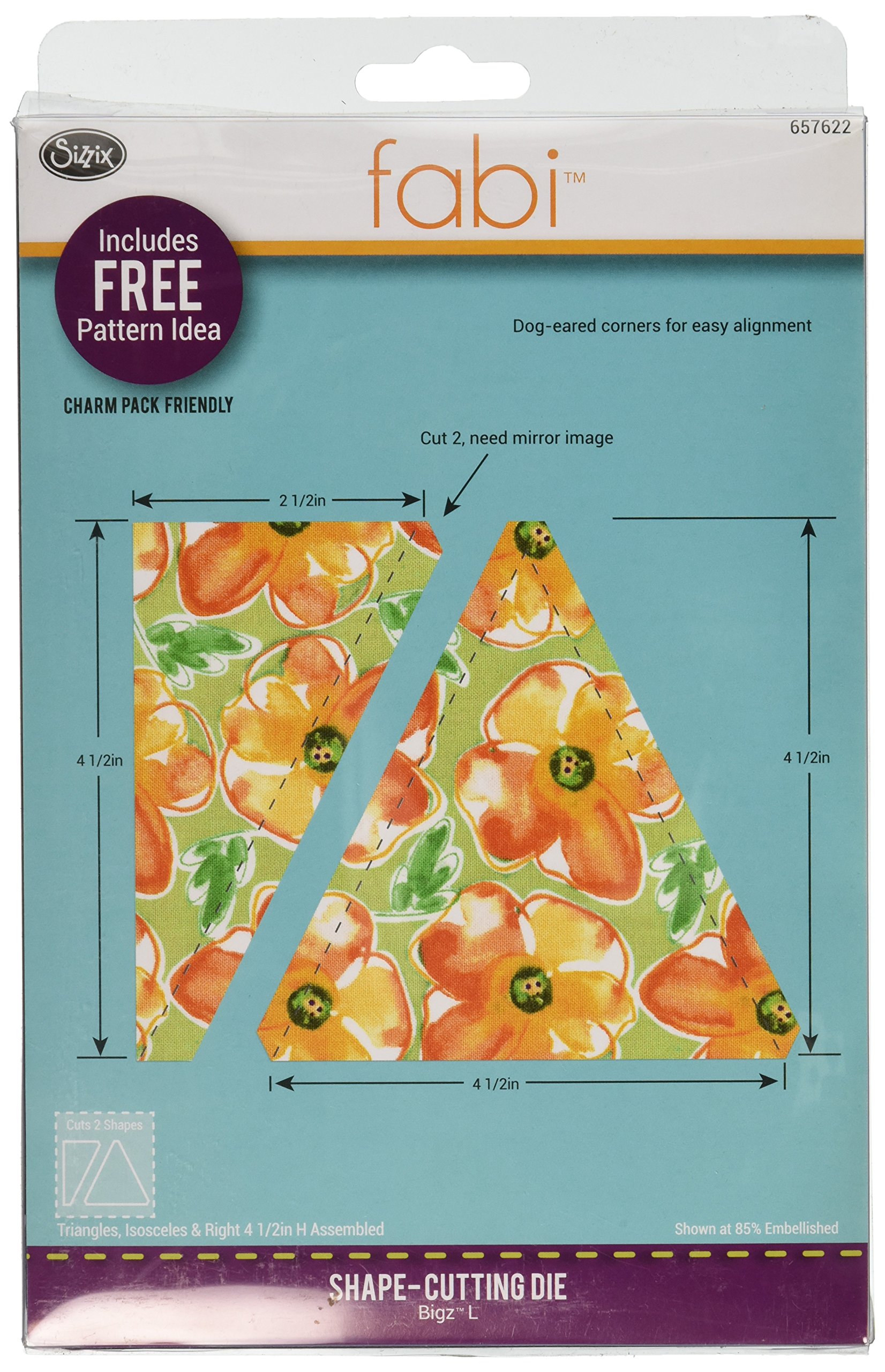 Sizzix, Multi Color, One Size Bigz Die 657622, 4.5" Isosceles Triangles