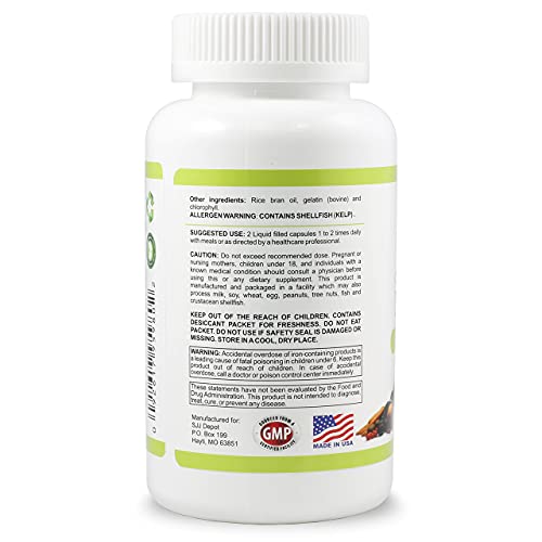 SJJ DEPOT 120 Multivitamin Fruit and Vegetable Liquid Capsules, Loaded Multivitamins, Supplements, Multiple Vitamin has Joint Heart Brain Antioxidants, Daily Women Men Senior Adult Multi Vitamins