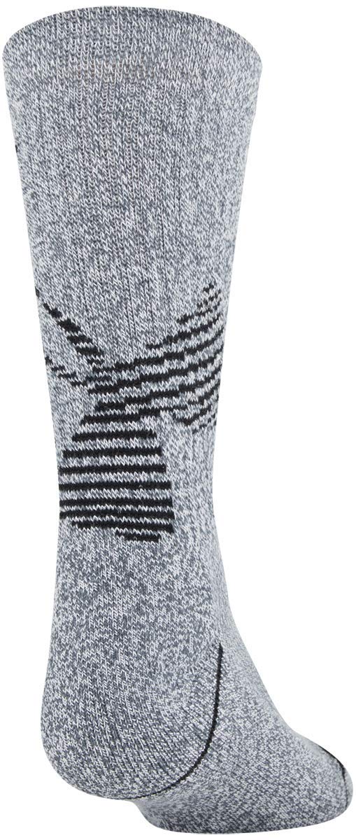 Under Armour Youth Phenom Crew Socks, 3-Pairs , Gray/Black Assorted , Small