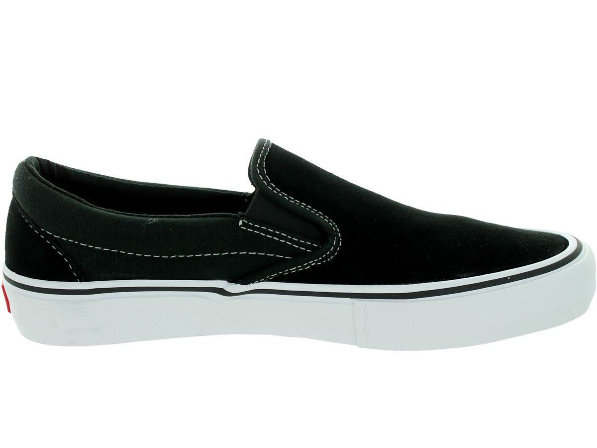 Vans "Slip-On Pro Sneakers (Black/White/Gum) Men's Classic Slip On Skate Shoes