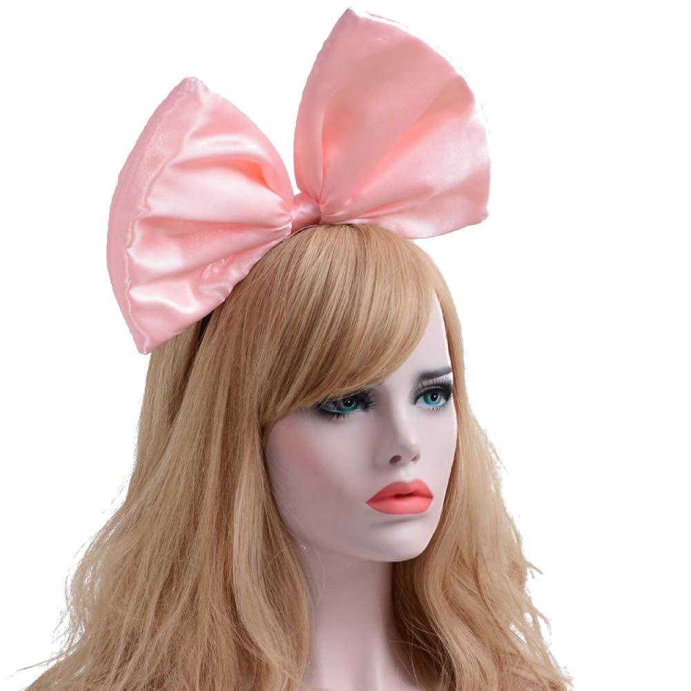 Women Huge Bow Headband Cute Bowknot Hair Hoop for Halloween Cosplay