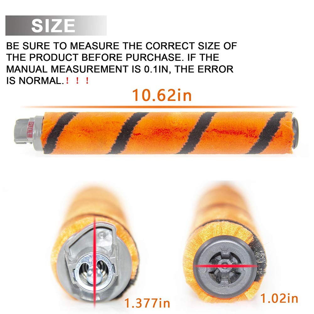 Studyset Vacuum Cleaner Replacement Parts,Long Roller Brush Replacement for Shark AX952 AZ1000 Vacuum Cleaner Orange
