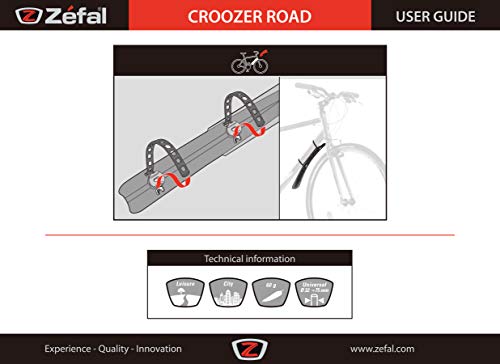 ZEFAL Unisex's Croozer Road Clip-On Guard-Black, Size 28, 700c