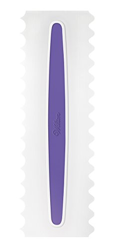 Wilton Comb Icing Smoother Set-3 Piece, White/Purple