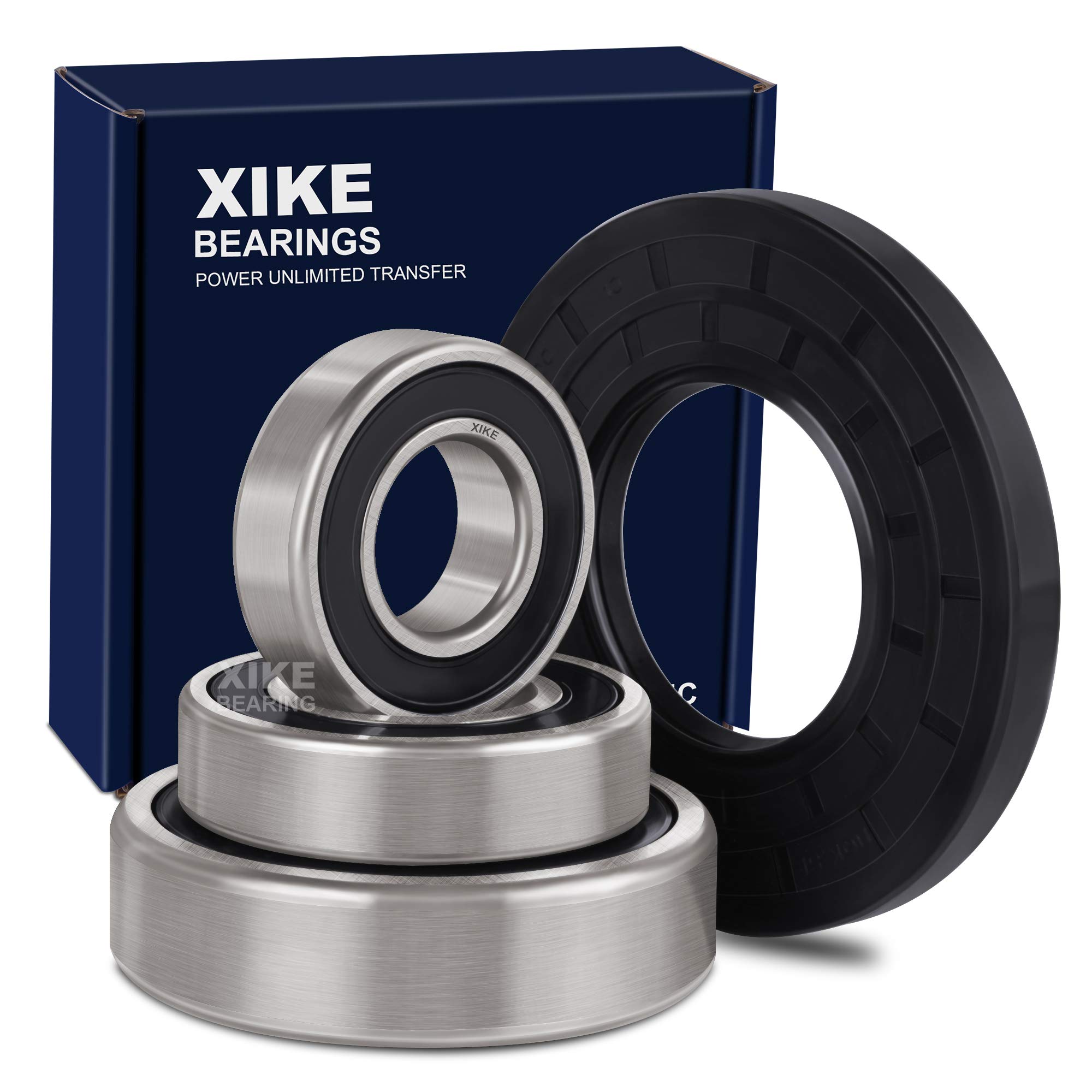 XiKe W10253866, WH45X10071, W10772618, W10253864 and W10772617 Front Load Washer Tub Bearing & Seal Kit, Replacement for Whirlpool, Kenmore, GE, Maytag and KitchenAid Etc.