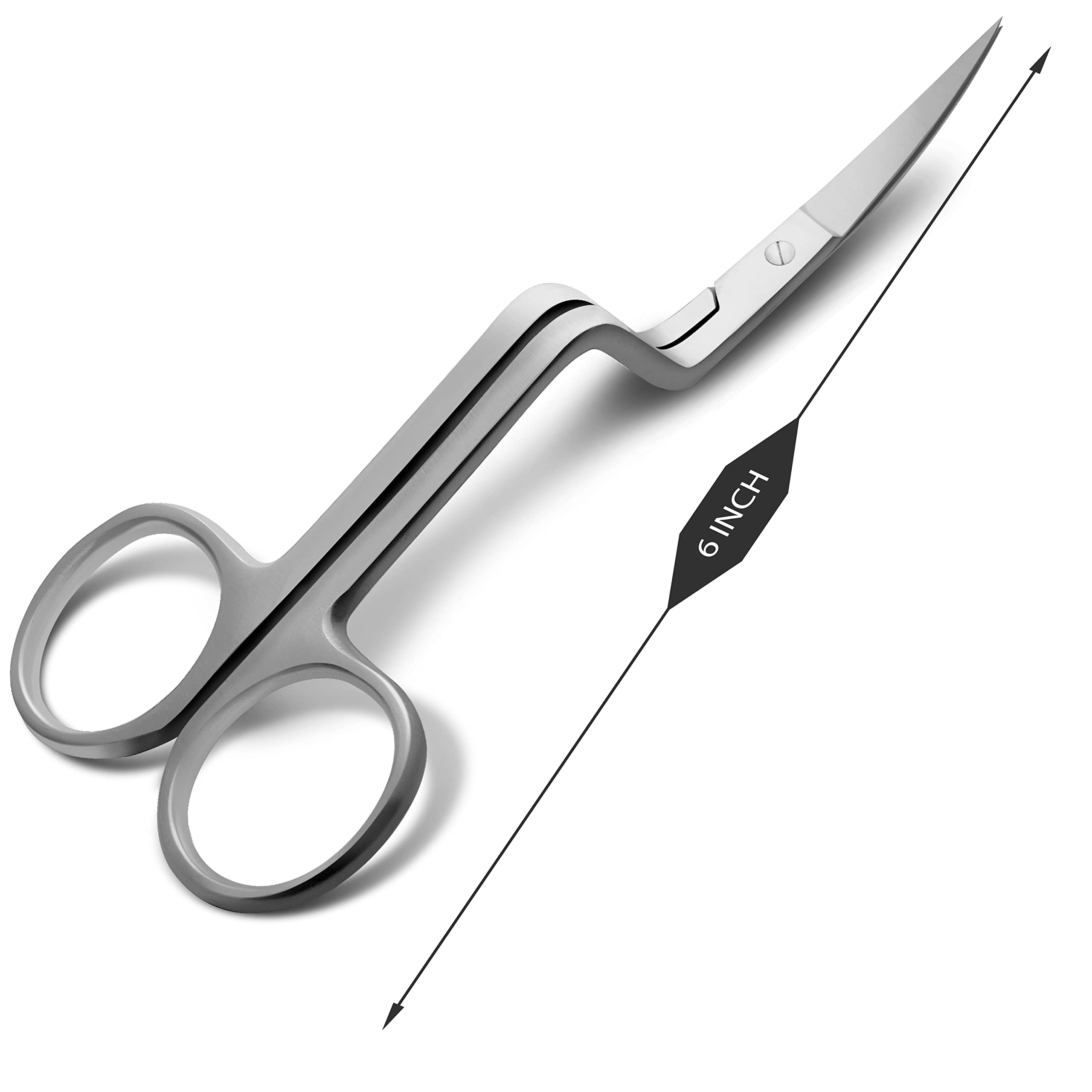 XTRM CRAFT 6 Inch Double Curved Scissors β Professional Grade, Multi-Purpose Precision Scissors for Crafting, Embroidery, and Dog Grooming