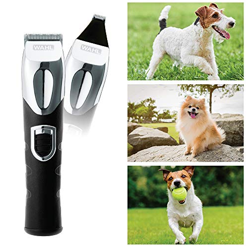 Wahl Professional Animal Touch Up Rechargeable Pet Trimmer #9854-700, Silver and Black