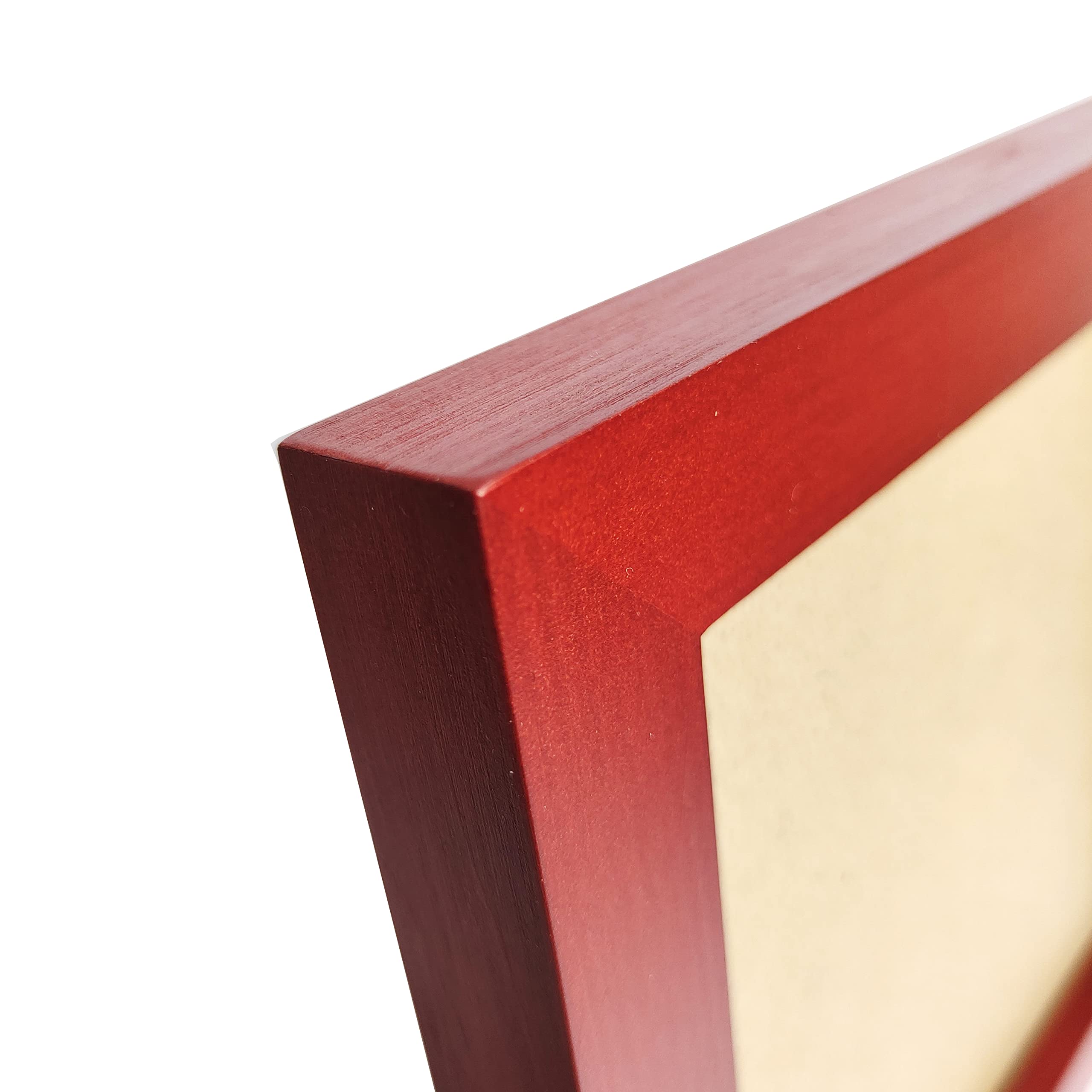 ZXT-parts 8x10 Picture Frames Red Photo Frame. Solid Wood, Plastic Panel (not Glass), The Tabletop or The Wall.