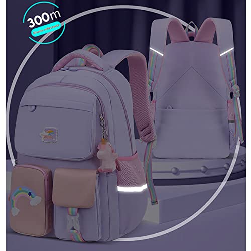 XYXBEBAO Large Girls Schoolbag Student Schoolbag 15.6 inch Laptop Backpack Kawaii Backpack (Pink) age:over 8 years old