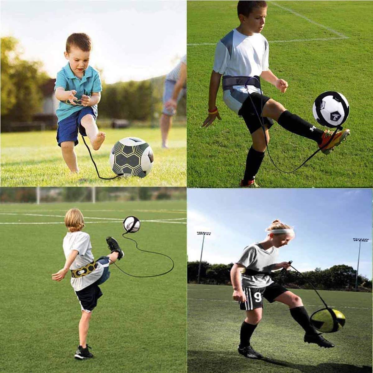 Volleyball Training Equipment Aid, Solo Soccer Trainer, Solo Practice Trainer for Serving, Setting, Spiking and Arm Swing, Returns Ball After Every Swing for Beginners & Pro