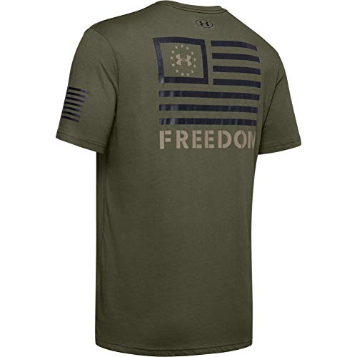 Under Armour Freedom Banner Short Sleeve T-shirt, Marine Od Green (390)/Black, XX-Large