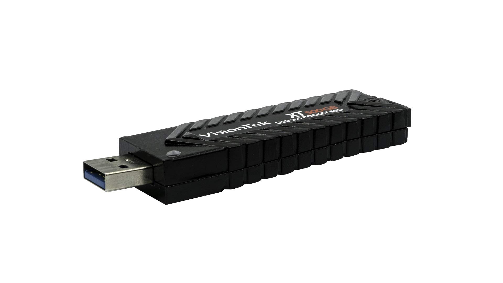 VisionTek XT 500GB USB 3.0 Pocket SSD with up to 450MB/s Read & 445 MB/s Write Speeds, Bootable Drive, TLC NAND, SMI Controller, Compatible with PS3/PS4 & Xbox One S/X (901240)