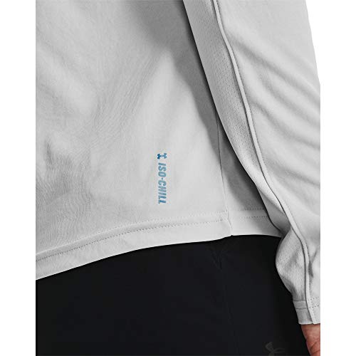 Under Armour Iso-chill Shore Break Long Sleeve T-shirt, Halo Gray (014)/White, XX-Large