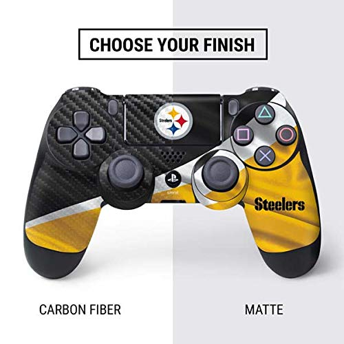 Skinit Decal Gaming Skin compatible with PS4 Controller - Officially Licensed NFL Pittsburgh Steelers Design