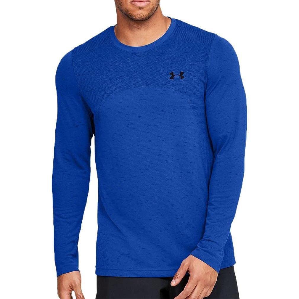Under Armour Men's UA Seamless Long Sleeve SM Blue