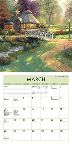 Thomas Kinkade Studios 2024 Mini Wall Calendar