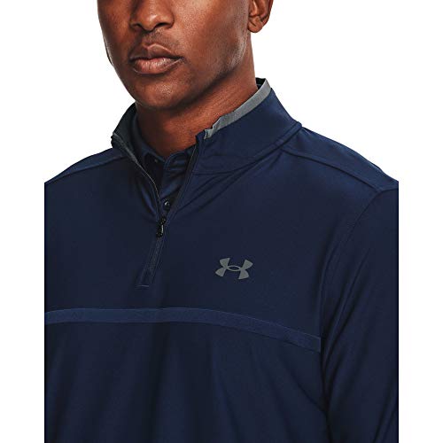 Under Armour Playoff 2.0 1/4 Zip T-shirt, Academy Blue (408)/Pitch Gray, Large