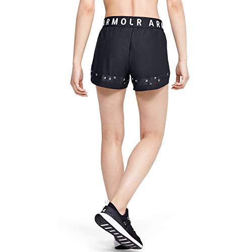 Under Armour Play Up 3.0 Print Workout Gym Short, Black (001)/White, Medium