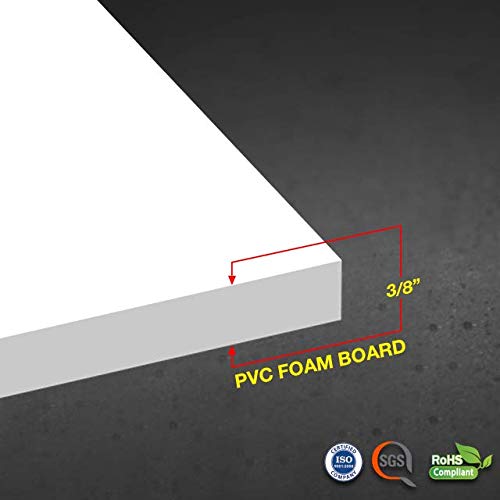 VIMA Twin Trees Decorative Wall Panel - 48"L x 24"W PVC Board Panel with Private Screen Fence Design, 3/8" Thickness, White Color