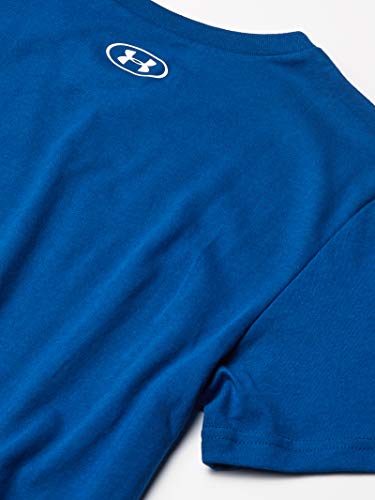 Under Armour Sportstyle Left Chest Short Sleeve, Graphite Blue (581)/White, Youth X-Small