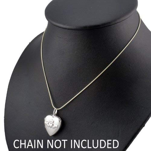 WithLoveSilver 925 Sterling Silver Claddagh Friendship Heart Pendant Locket