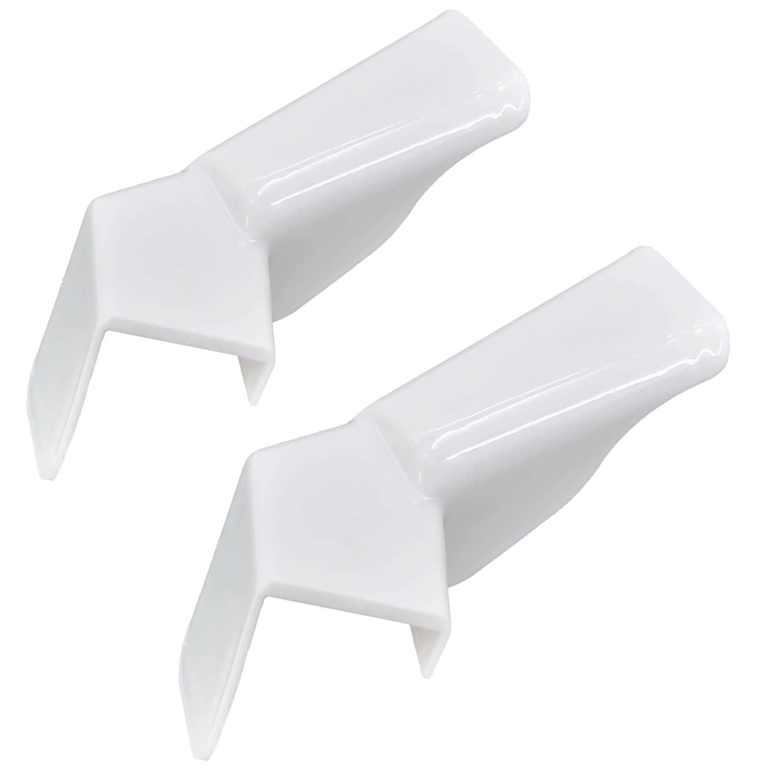 RV Gutter Spouts, White Rain Gutter Extensions to Protect The Top of RV in Rainy Days, Reduce Dirt and Black Streaks on Your RV(4 Left & 4 Right)