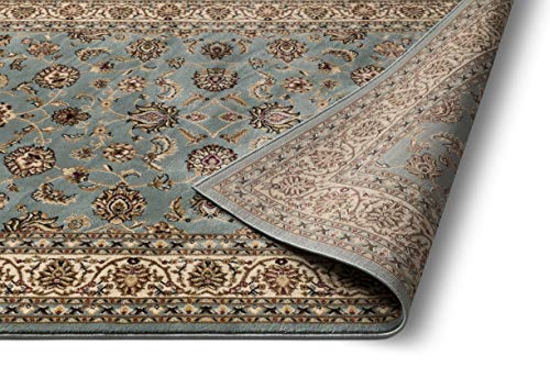 Well Woven Barclay Sarouk Light Blue Traditional Area Rug 6'7" x 9'6"