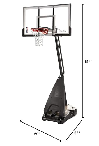 Spalding NBA Ultimate Hybrid Portable Basketball Hoop System - Acrylic Backboard
