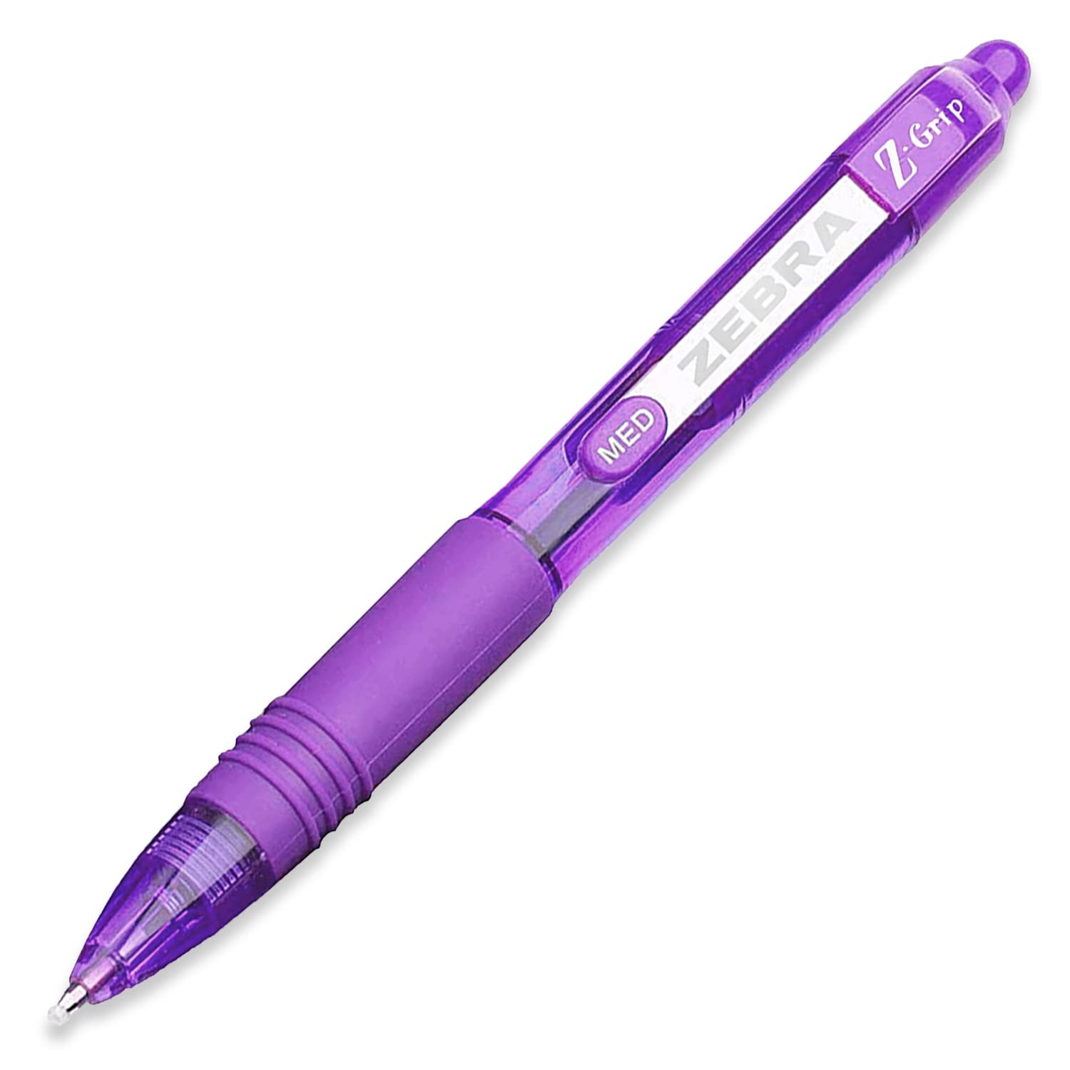 Zebra Z-Grip Smooth Mini Retractable Ballpoint Pens - 1.0mm - Violet - Pack of 3