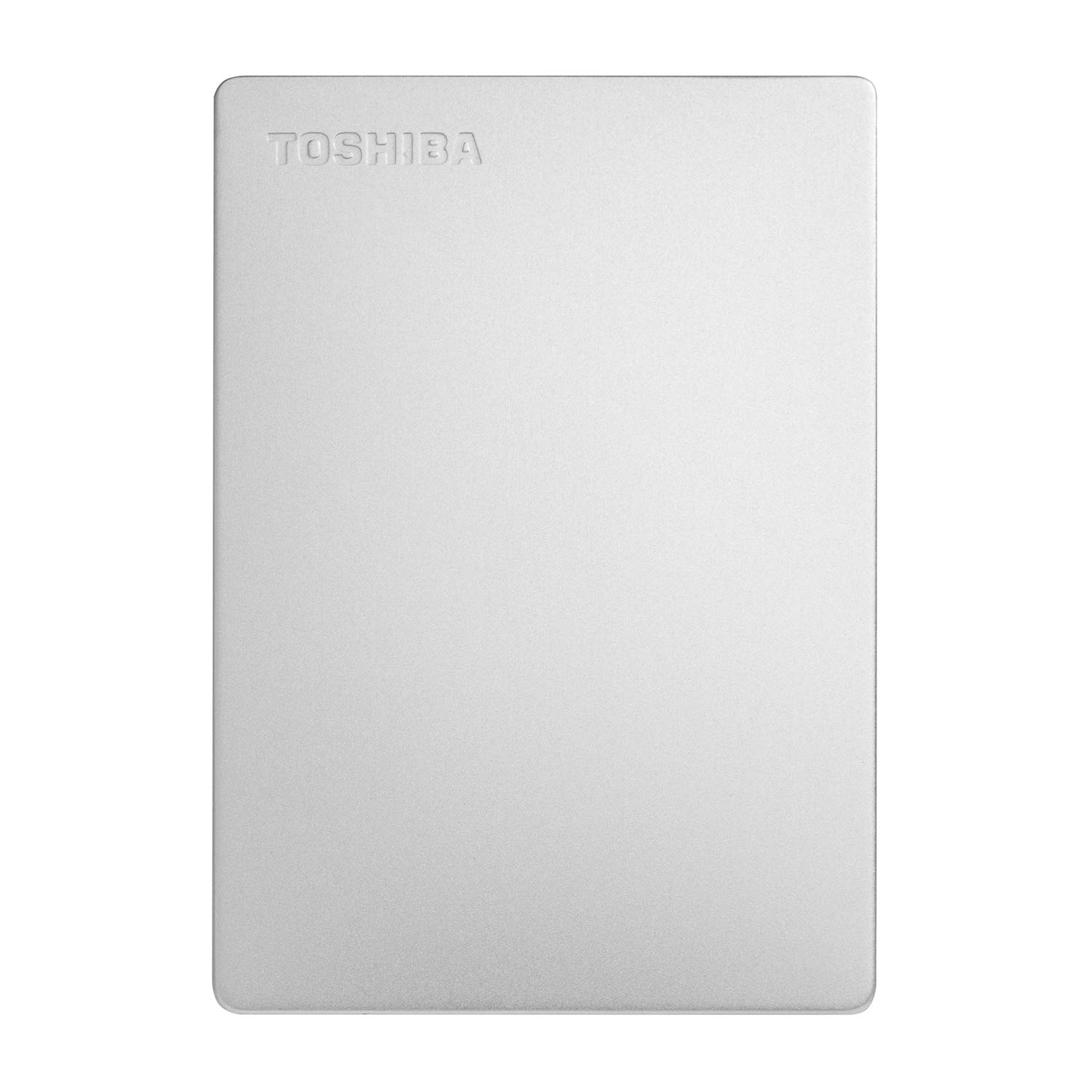 Toshiba Canvio Slim 2TB Portable External Hard Drive USB 3.0, Silver - HDTD320XS3EA