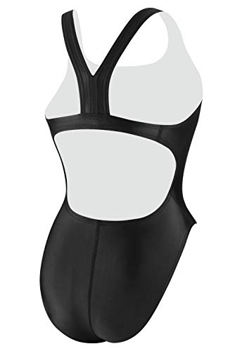 Speedo Girls Prolt Super Pro Solid Youth Athletic-one-piece-swimsuits, Speedo Black, 4/20 US